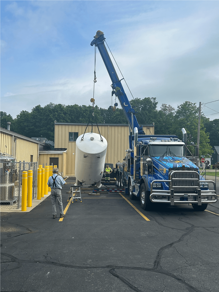 Addition of New Nitrogen Tank & Accumulator System - Lomar Machine & Tool